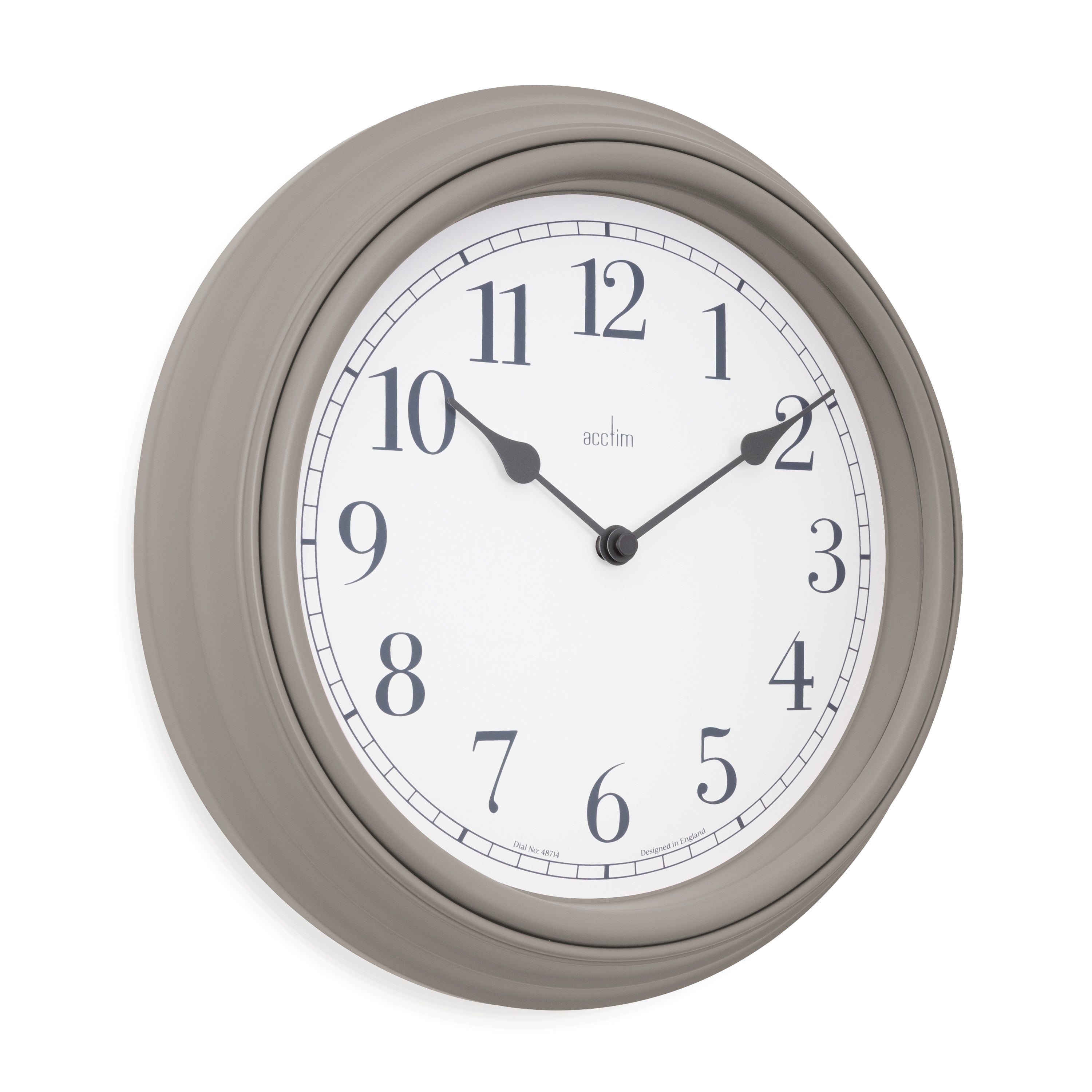 Devonshire Wall Clock (Pigeon Grey) 28cm – TickTockClocks