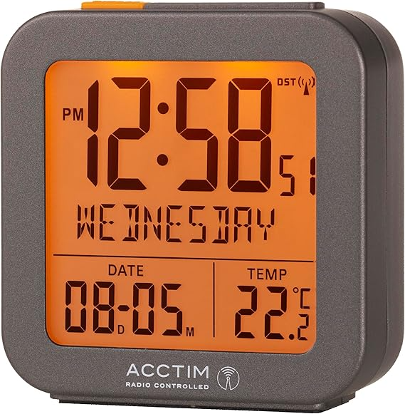 Invicta Digital Alarm Clock 8cm – TickTockClocks