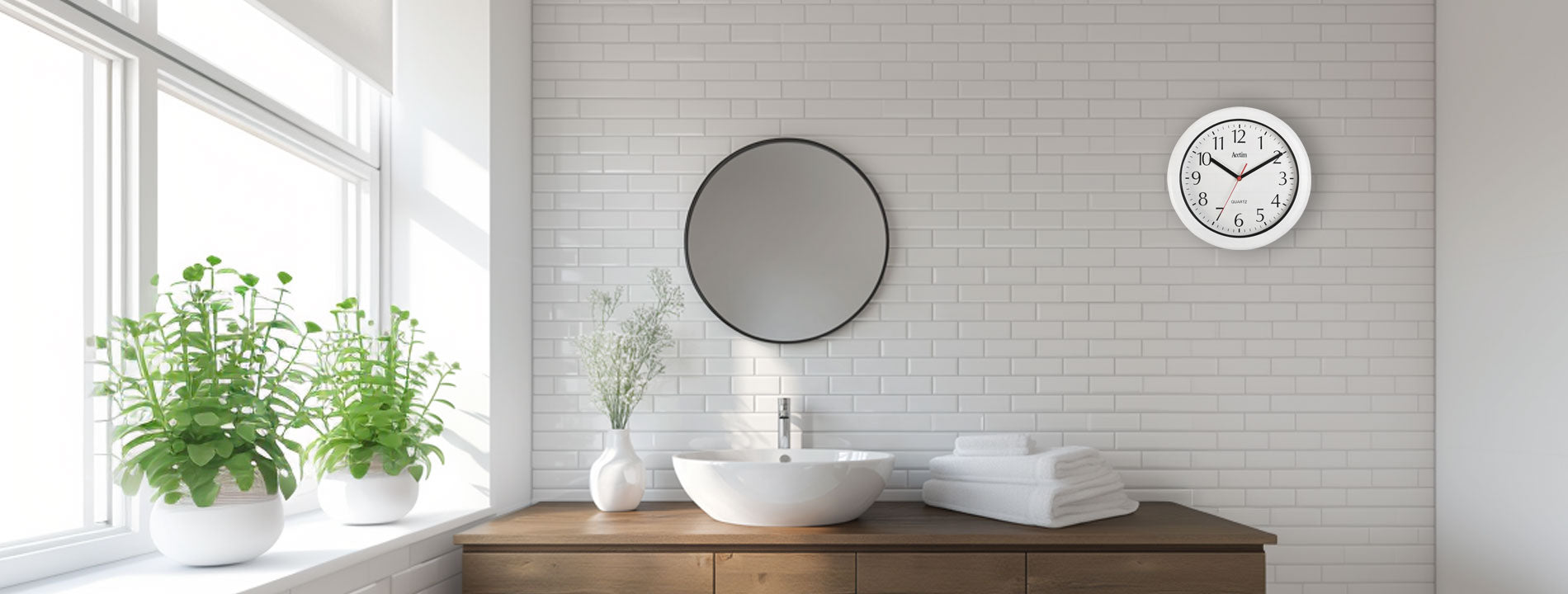 Bathroom Wall Clocks | UK's Largest Online Clock Retailer – TickTockClocks